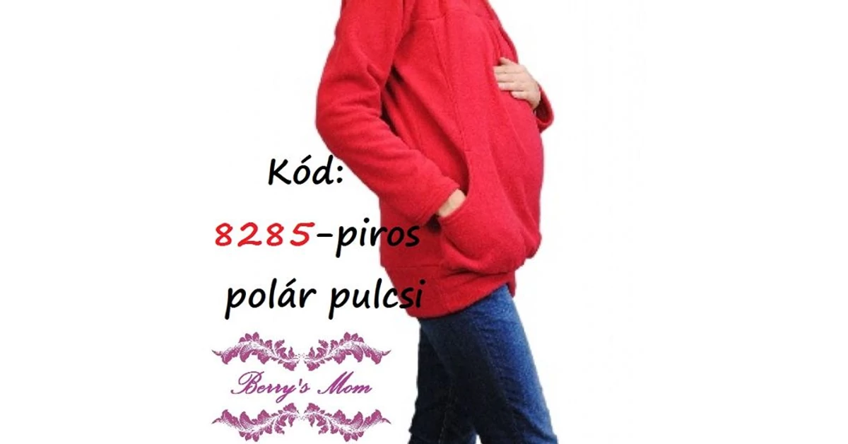 Polár kismama pulóver - Berry Baby kismama ruházat